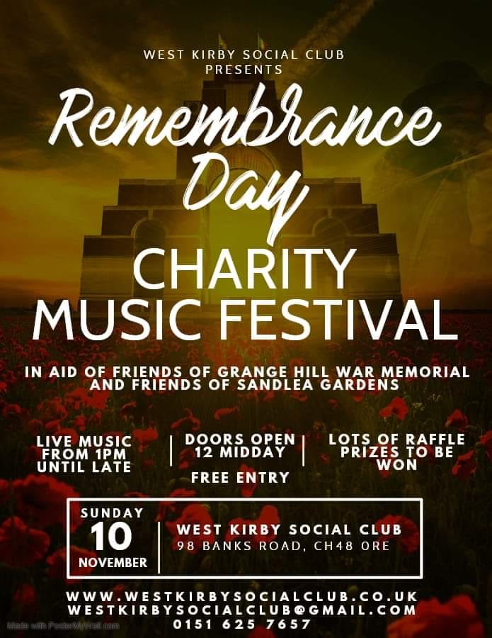 ALL DAY CHARITY MUSIC EVENT COMING TO WEST KIRBY!
