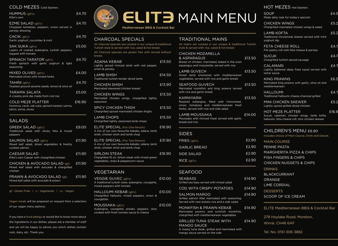 ELITE: THE NEW MORETON RESTAURANT WITH 5 STAR REVIEWS!