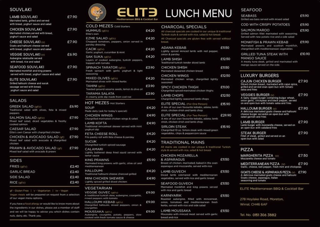 ELITE: THE NEW MORETON RESTAURANT WITH 5 STAR REVIEWS!