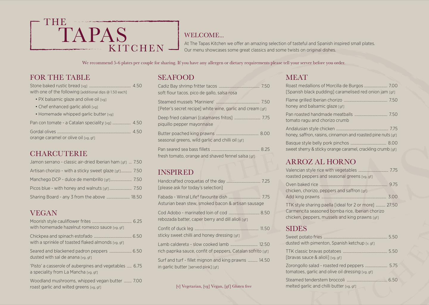 THE TAPAS KITCHEN CELEBRATES 6 YEARS WITH STUNNING NEW MENU! - La Vida ...