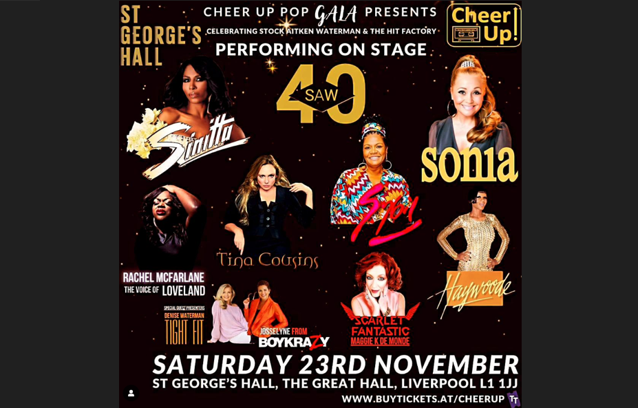 HUGE POP GALA COMING TO ST GEORGE'S HALL - La Vida Liverpool